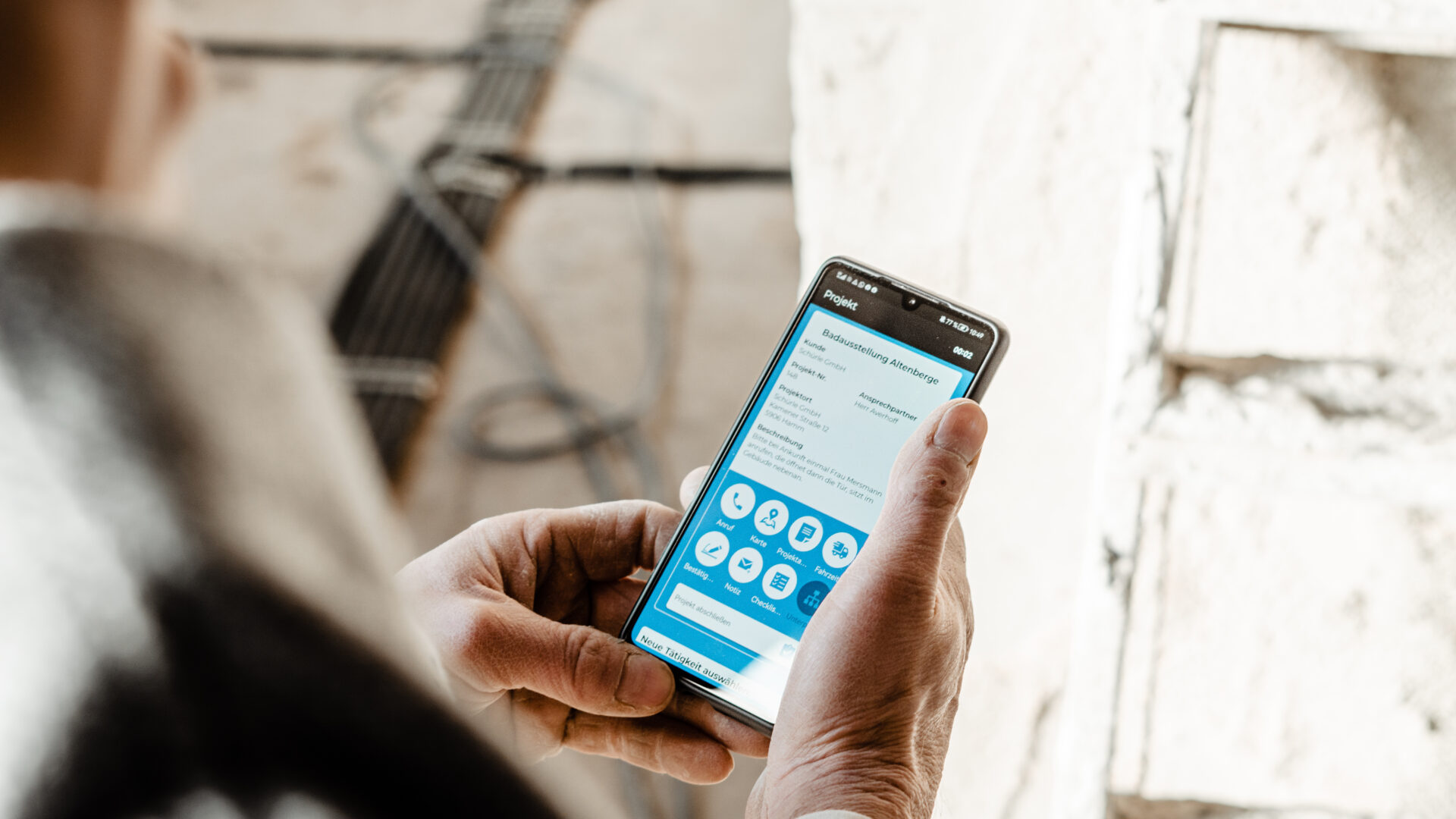 Mit Clockin - Arbeitszeiterfassung und Dokumentation auf der Baustelle ...